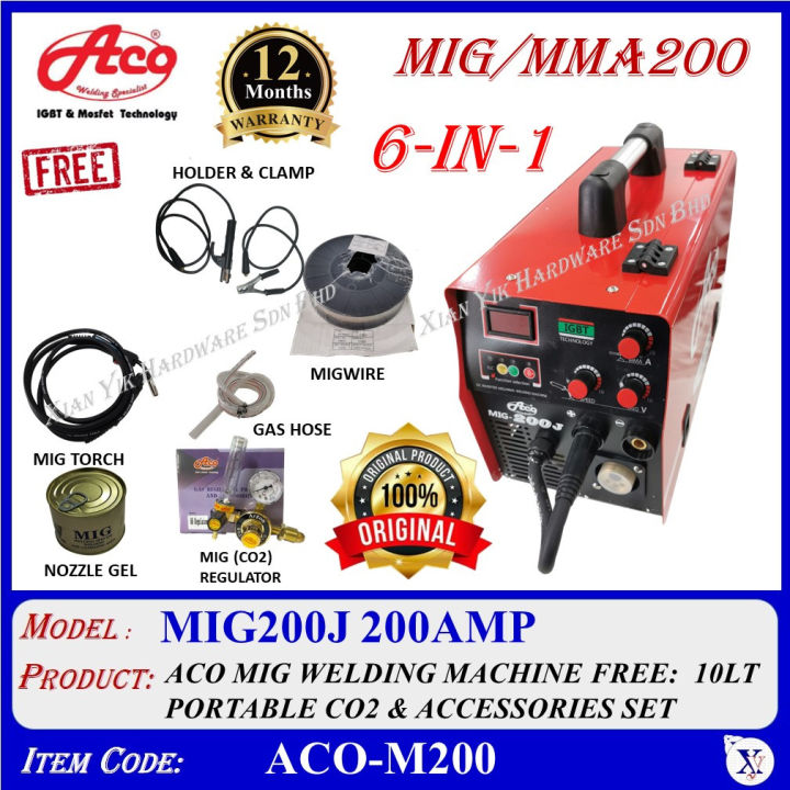 ACO-M200 | MIG200J (MIG200J-2) 200AMP ACO MIG WELDING MACHINE WITH ...