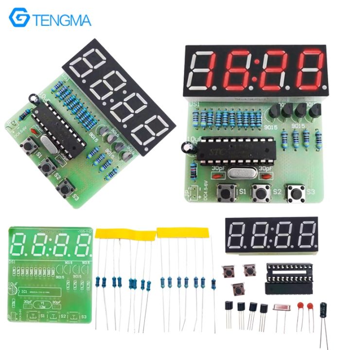 4-bit Electronic Clock DIY Kit 51 Single-Chip Microcomputer Electronic Product Production ...