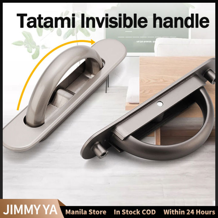 180 Rotating Tatami Hidden Door Handles Recessed Flush Pull Cover Floor ...