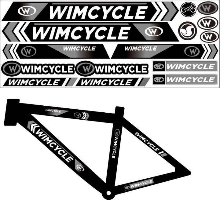 COD / STICKER DECAL ALL SEPEDAH WIM VARIASI BIKE STIKER POLET ALL ...