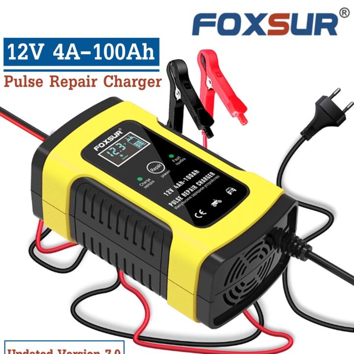 FOXSUR 12V 4Ah-100Ah รุ่น FBC1205D เครื่องชาร์จอัจฉริยะและฟื้นฟู ...