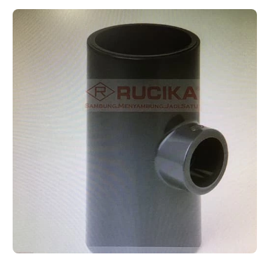 RUCIKA Vlok Tee PVC 1 1/2" x 1 1/4" AW / Tee Reducer Polos Tanpa Drat ...