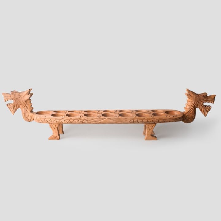 Congklak Kayu Jati Motif Naga | Lazada Indonesia
