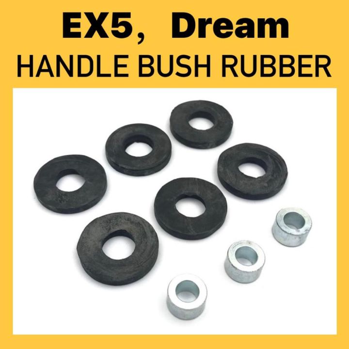 HONDA EX5 HANDLE RUBBER (SET) // EX5 HP EX5 DREAM HANDLE LOWER RUBBER ...