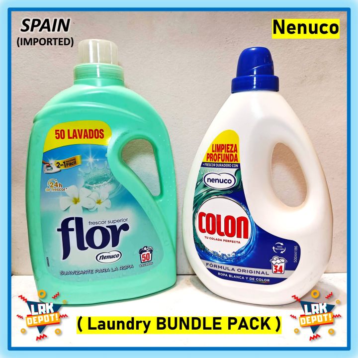 Nenuco BUNDLE PACK (COLON Laundry Detergent 1.53L + FLOR Fabric ...