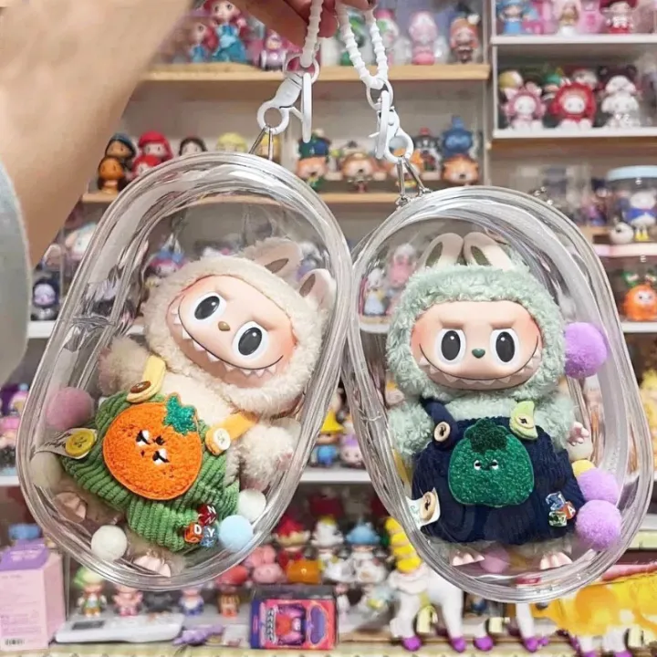 LABUBU The Monsters Labubu V1 V2 Transparent Case for Labubu Protective ...