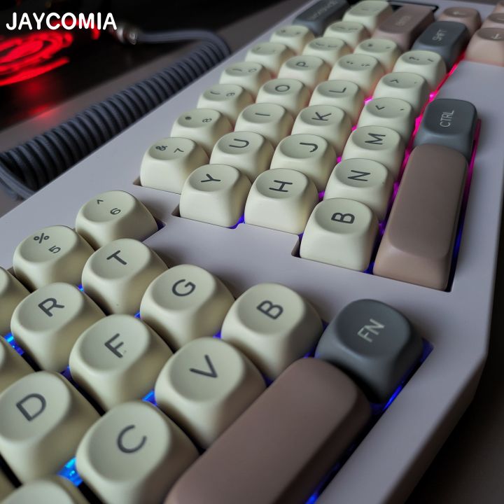 BNHJU Morandi Keycaps 5-sided Dye Sub MOA Profile ES/DE/KR/FR Abnt2 ...