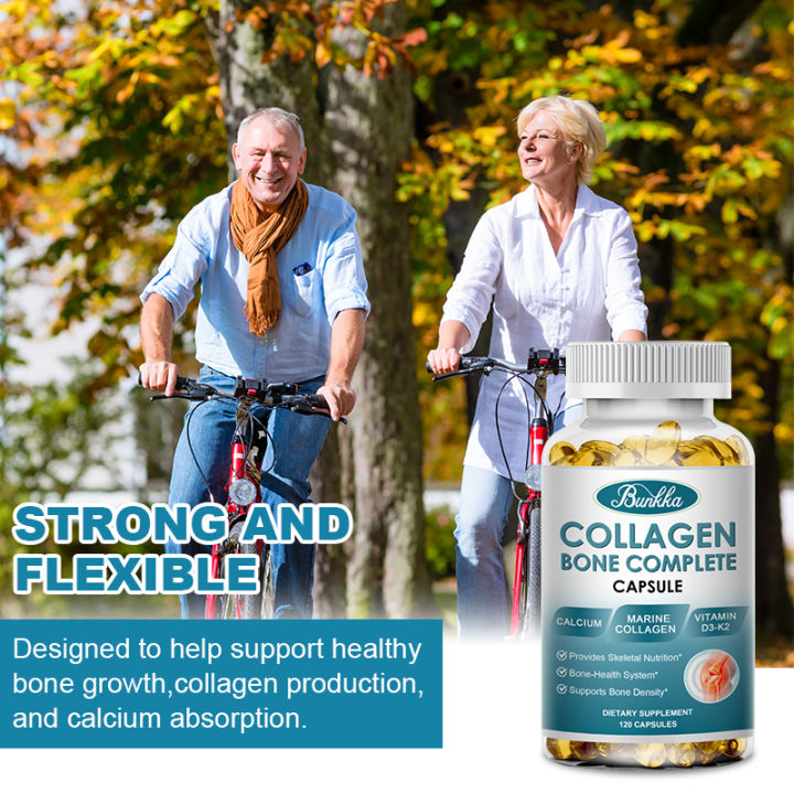 Collagen Bone Complete Capsules With Calcium and Vitamins for Skin ...