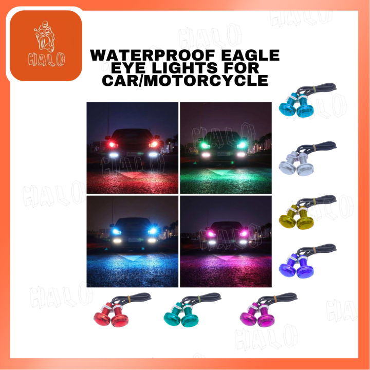 [HALO MOTOR] WATERPROOF EAGLE EYE LED LIGHT FOR MOTORCYCLE/CAR 1PAIR ...