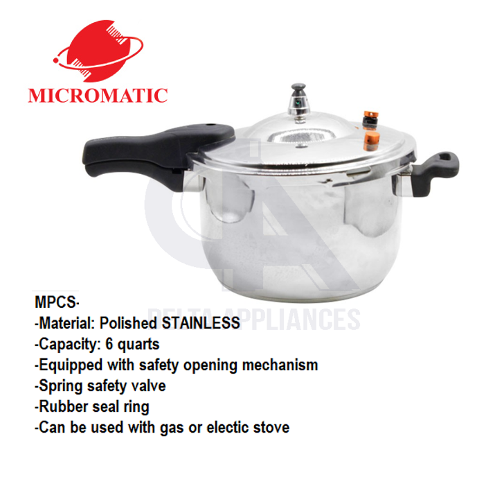 Micromatic MPCS-24 Pressure Cooker 6QT (6 Quartz) | Lazada PH