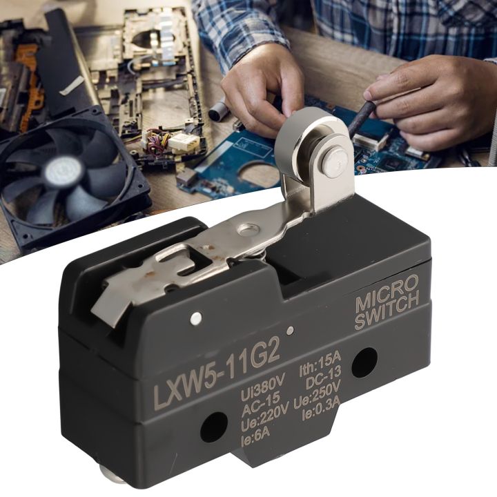 【HOMEACCESSORY】 380V DC 220V 10A Limit Switch Push Plunger Drive ...