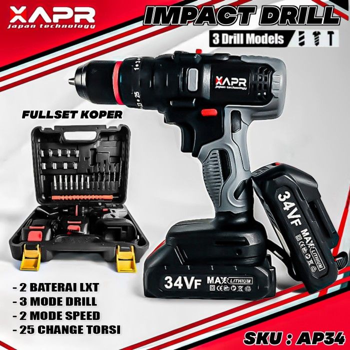 PROMO- BOR CORDLESS APR JAPAN 34V TYPE AP34 GARANSI RESMI KEYLESS AUTO ...