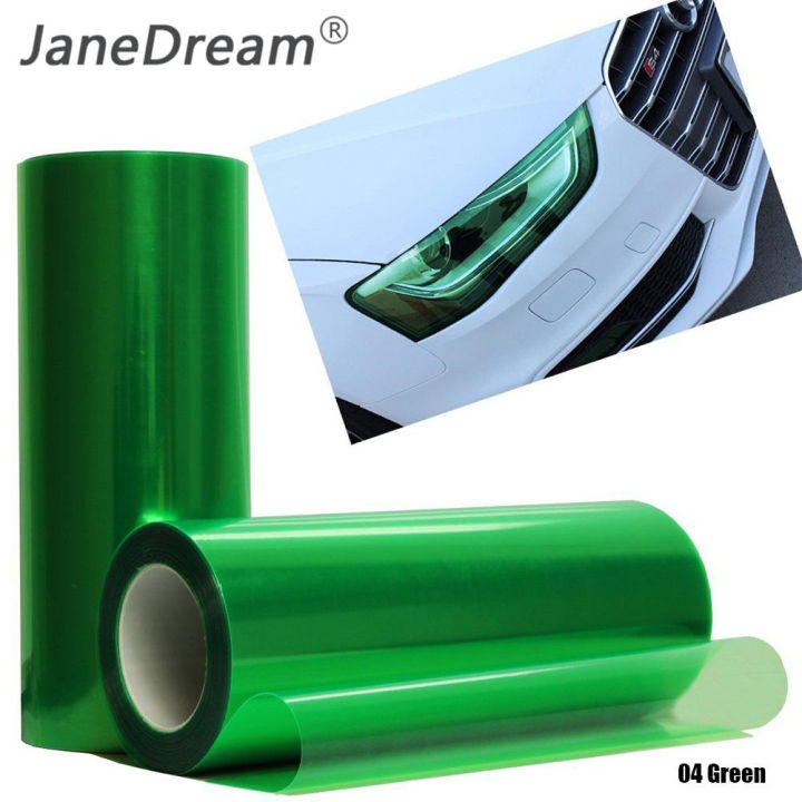 JaneDream Green color 30*60cm Hot Car Headlight Sticker Tint Film ...