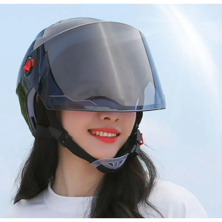 Modist Korean Style Helm Sepeda Skuter Listrik Half Face Helmet with ...