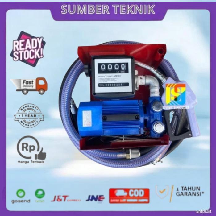 FLOW METER BBM POMPA BENSIN/SOLAR/MINYAK EXPLOSION PROOF 80LPM 220V ...