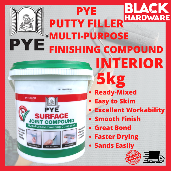 Black Hardware PYE Putty Crack Filler Surface Joint Compound Interior ...