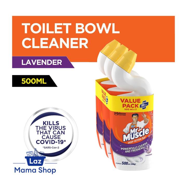 Mr. Muscle Toilet Bowl Cleaner Lavender Triple Pack (Laz Mama Shop ...