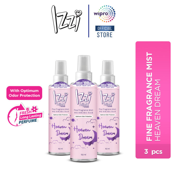 [Paket isi 3] IZZI Hijab Scent Fine Fragrance Mist Heaven Dream 150ml ...