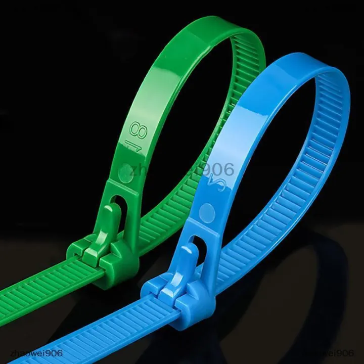 zhaowei 100PCS Reusable Cable Ties, Cable Lock Loop Nylon Ties ...