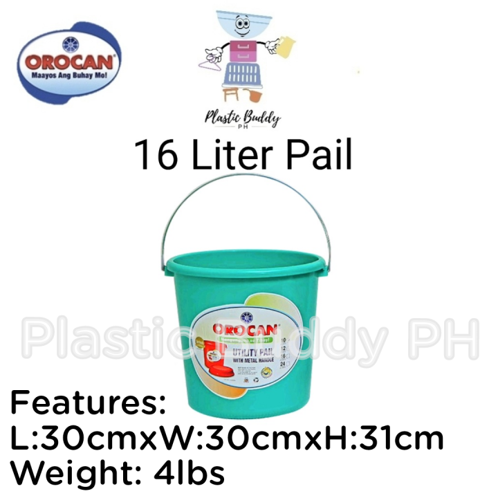 Orocan 16Liter Pail w/ Metal Handle sold by Partybuddyph | Lazada PH
