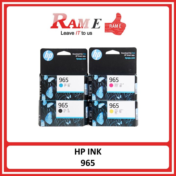 [ORIGINAL] HP 965 Black Cyan Magenta Yellow Ink Cartridge / Value Set ...