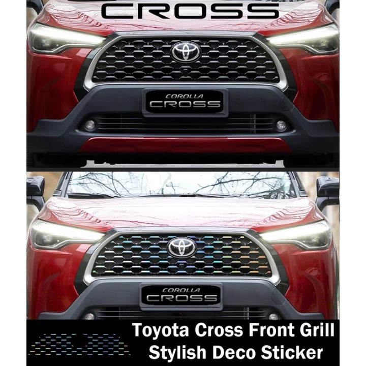 Toyota Cross Front Grill Stylish Deco Sticker Toyota Corolla Cross ...