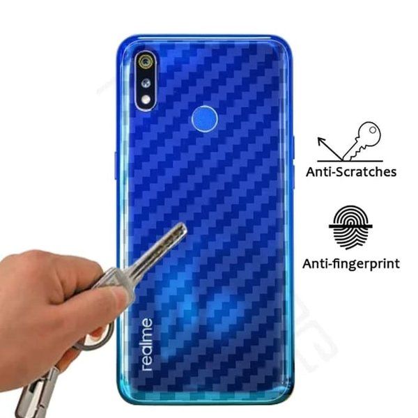 STICKER SKIN CARBON REALME 3 / REALME 6 PRO - GARSKIN CARBON FIBER 3D ...