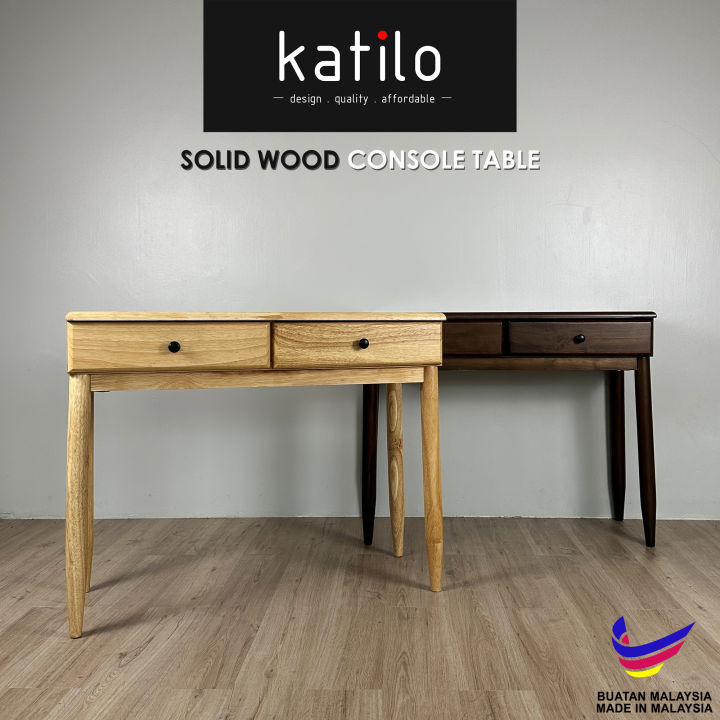 NIKA Solid Wood Console Table / Drawer Table / Living Room Furniture ...
