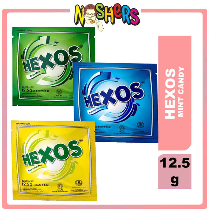 Noshers Hexos Halal Candy Lemon Mint Barley Flavors Benefits Fresh ...