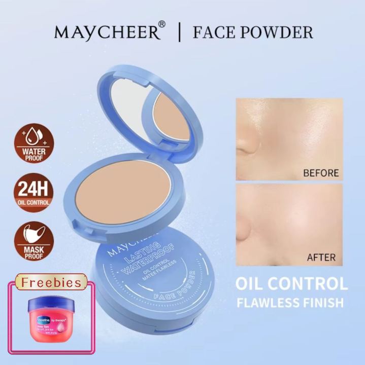 MAYCHEER POWDER OIL CONTROL SETTING LONG-LASTING WATERPROOF WITH ...