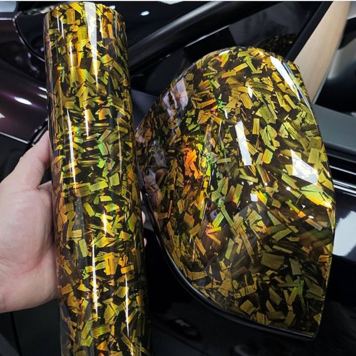 FORGED CARBON GOLD STICKER WRAP FOR CAR / MC | Lazada PH