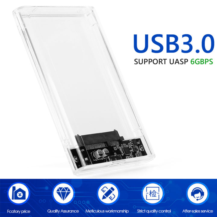 USB3.0 HDD Enclosure 2.5 inch SATA SSD Hard Drive Case Mobile External ...