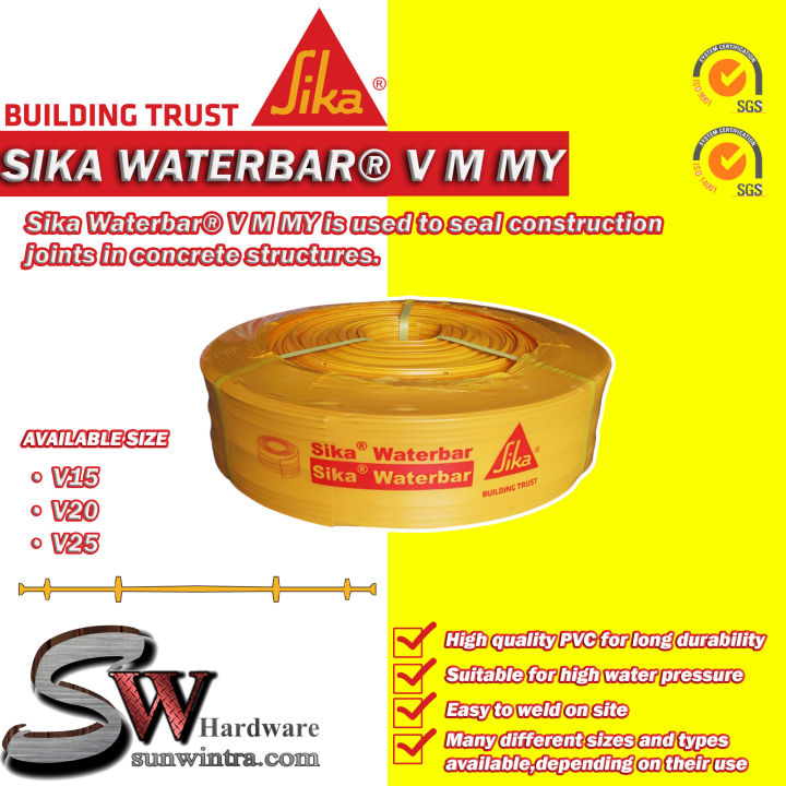 SW SIKA® WATERBAR (150/ 200/ 250MM WIDE) - V M MY / V VN CENTRALLY ...