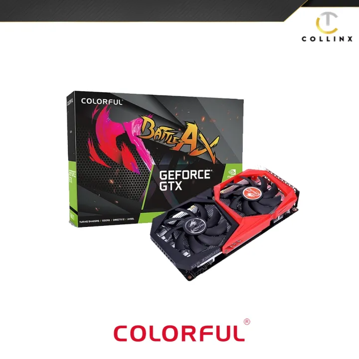 Nvidia Geforce GTX 1650 Colorful New Battle-Ax 4GB Gaming Graphics Card ...