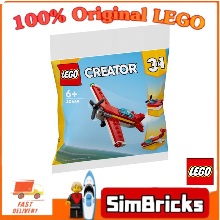 (SimBricks) Lego 30669 Creator 3in1 Iconic Red Plane | Lazada