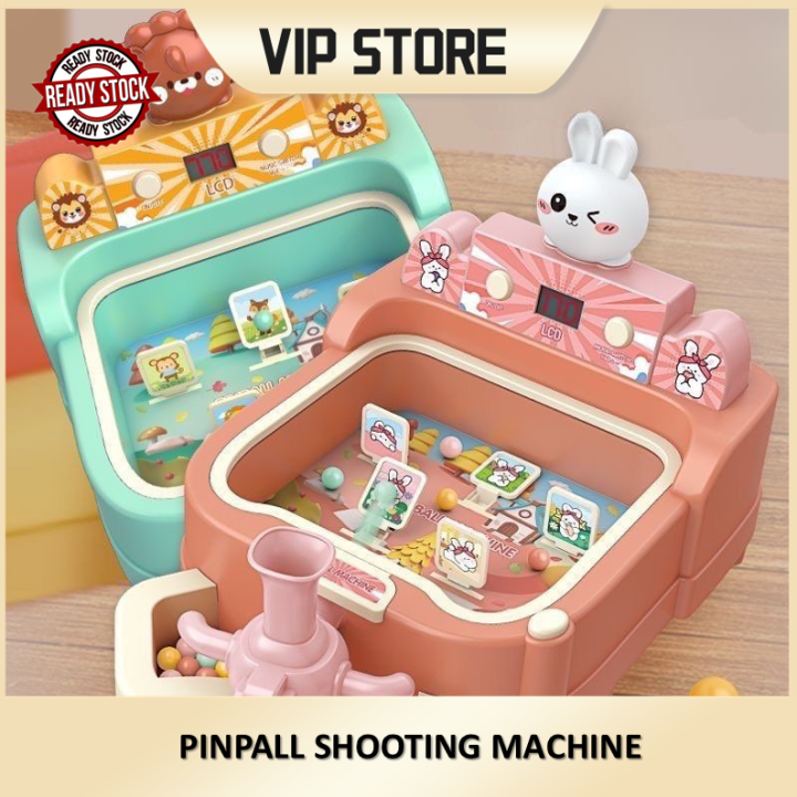 Pinball Shooting Machine Game Kids Toy Table Game Early Learning Mainan ...