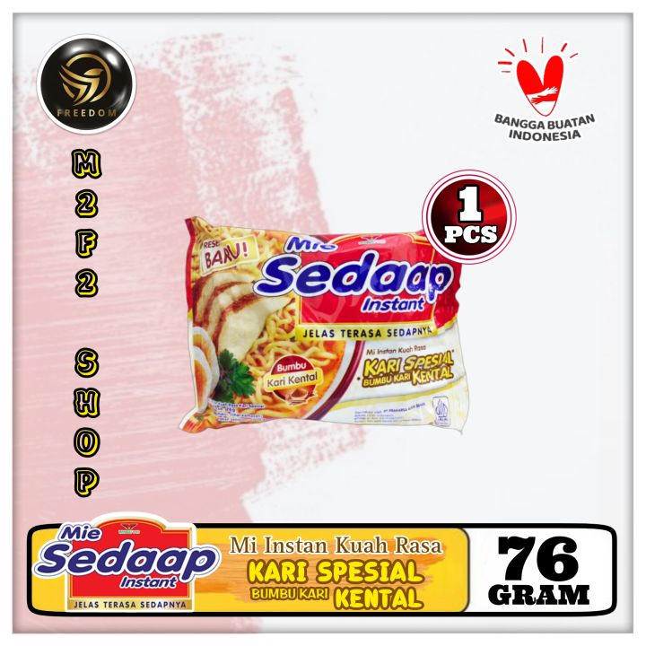 Mie Sedaap Instant Kuah Rasa Kari Spesial Kental | Bag - 76 gr (Kemasan ...