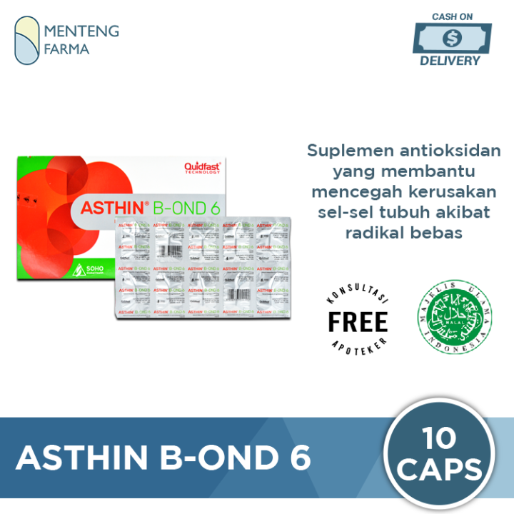 Asthin B-OND 6 Mg 10 Kapsul - Suplemen Antioksidan Menjaga Kesehatan ...