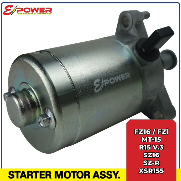 E-Power Starter Motor for FZ16/FZi, MT-15, R15 V.3, SZ16, SZ-R, XSR 155 ...