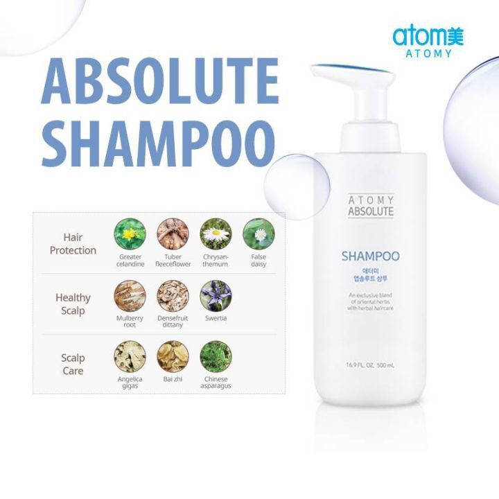 艾多美至尊洗发水 500毫升/Atomy Absolute Shampoo 500ml/ Atomy Absolute Syampu ...