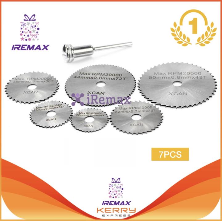 iRemax 7 ชิ้น/เซ็ต MINI HSS ใบเลื่อยวงเดือนแผ่นสว่าน 22-50 มิลลิเมตร ...