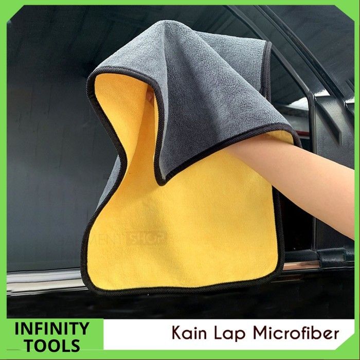 Kain Lap Mobil Microfiber Serbaguna Motor Wipe Cloth Lembut Tebal ...