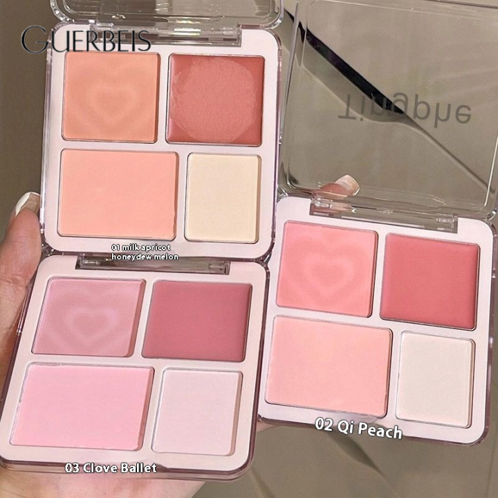 GUERBEIS หลอดไฟรูปหัวใจเวฟแผ่นดิสก์สูงสี่บลัชออนสีบลัชออนสีชมพูขยายสี ...