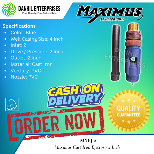 MXEJ-2 Maximus Cast Iron Ejector 2 Inches - For Deep Well Pumps | Lazada PH