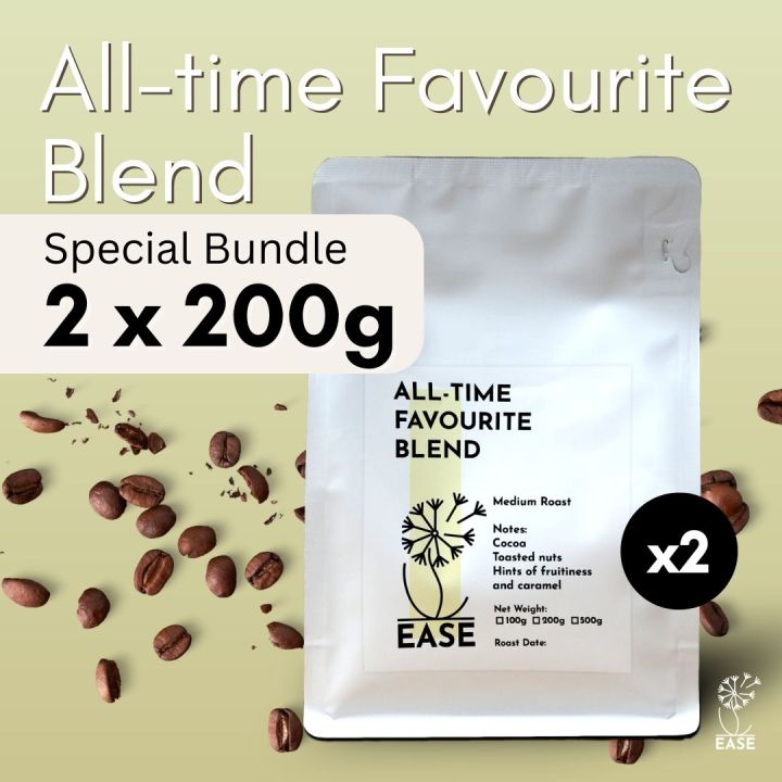 (2 x 200g Bundle) All-time Favourite Blend 200g, 100% Roasted Arabica ...