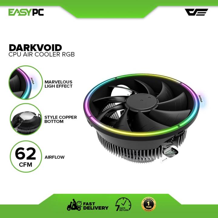 EasyPC | DarkFlash DARKVOID Top-Flow Air CPU Cooler CPU Fan For Desktop ...