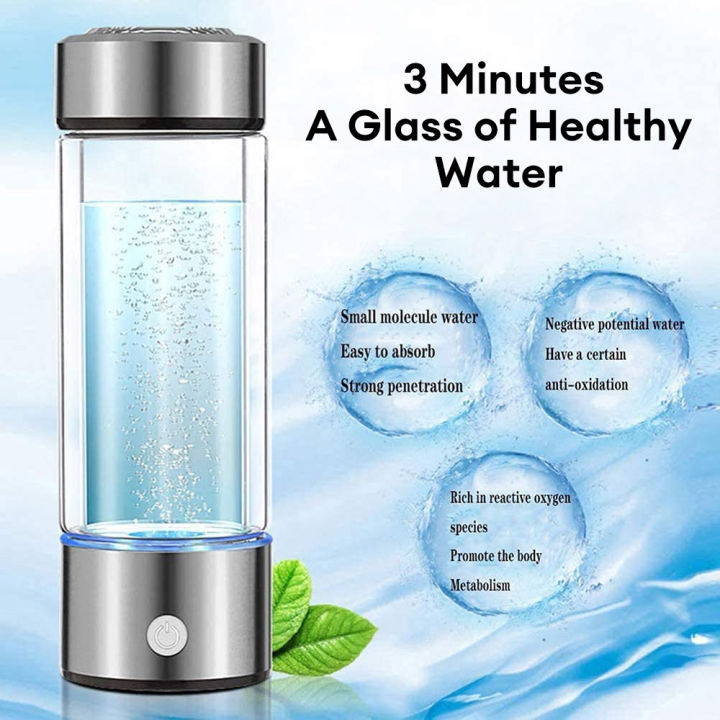 420ml Portable Hydrogen Water Generator 3 Minutes Mode High ...