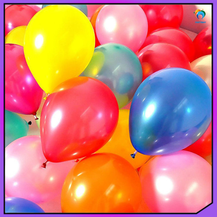 10PCS 10 Inch Matte Colorful Latex Balloons 2.8g Thickened Pearl Warna ...
