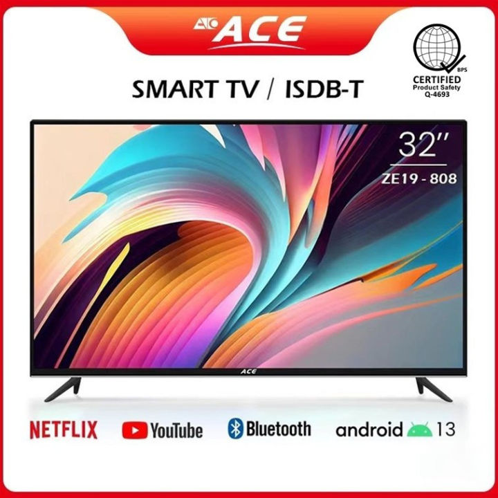 Ace 32 inch LED-808 ZE19 Full HD Smart TV-Android-HDR-Netflix-Youtube | Lazada PH