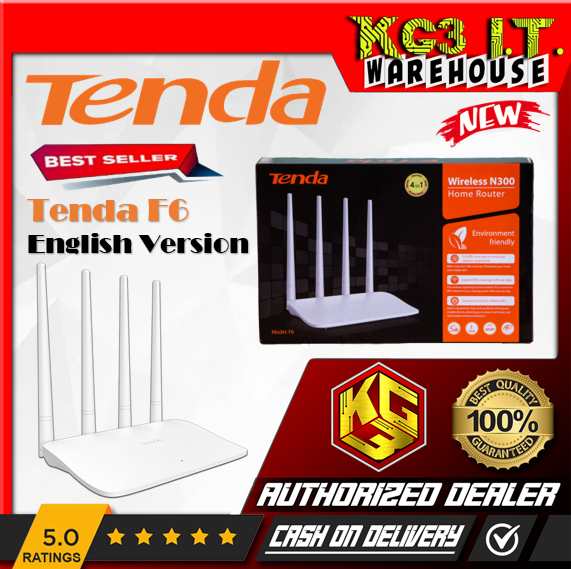 Tenda F6 Wireless Router (ENGLISH) NEW MODEL | Lazada PH
